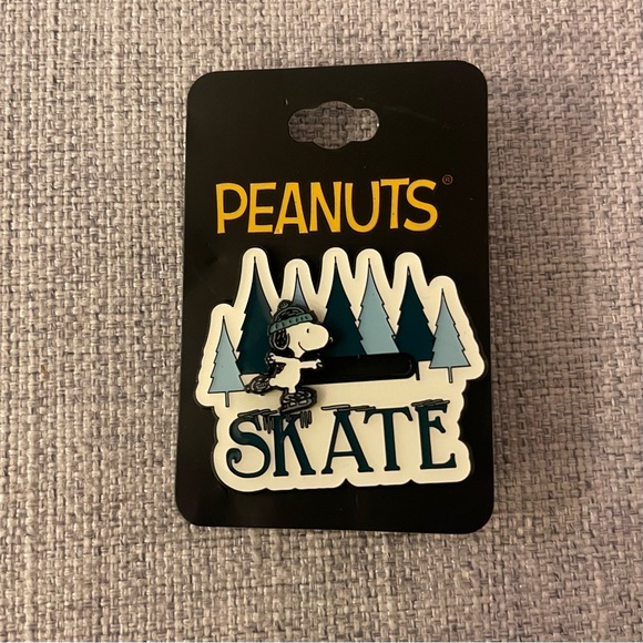 Accessories | Peanuts Snoopy Skating Sliding Enamel Pin | Poshmark